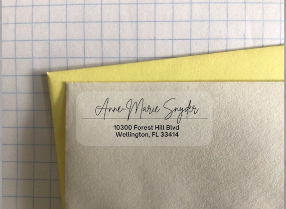 60 Clear Labels Return Address Labels Custom Address Labels | Etsy