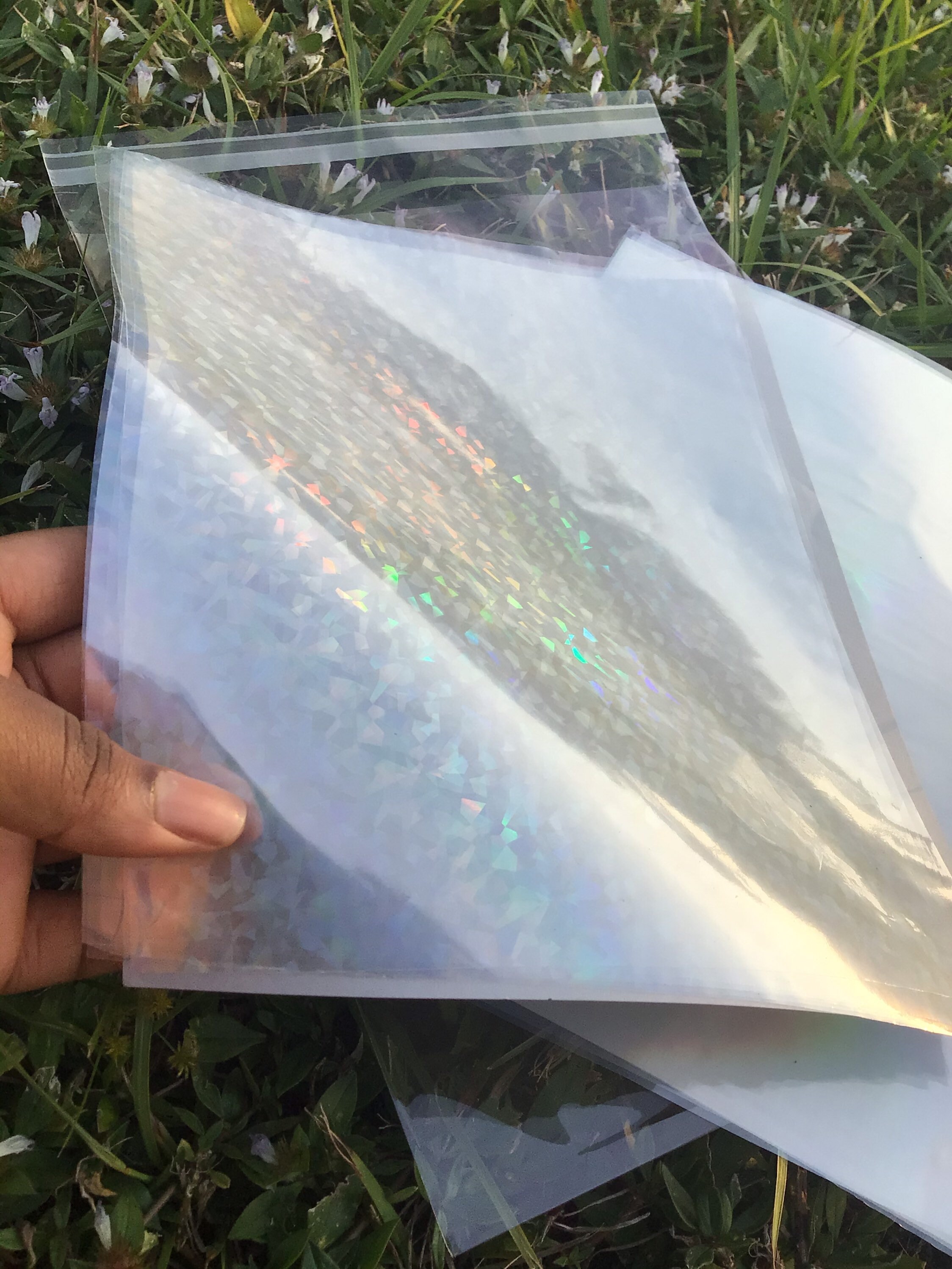8 Sheets Holographic Sticker Overlay Holographic lamination | Etsy