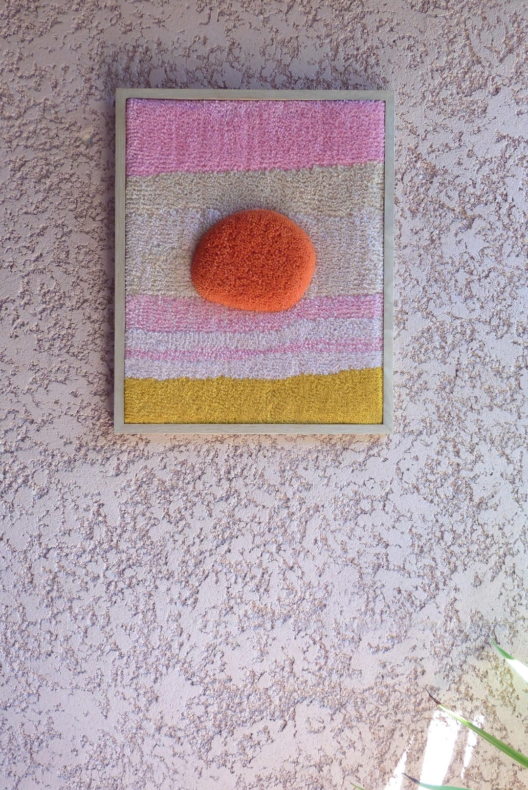 Handmade Tufted Wool Wall Art: Colorful French Riviera Textile Decor - Etsy