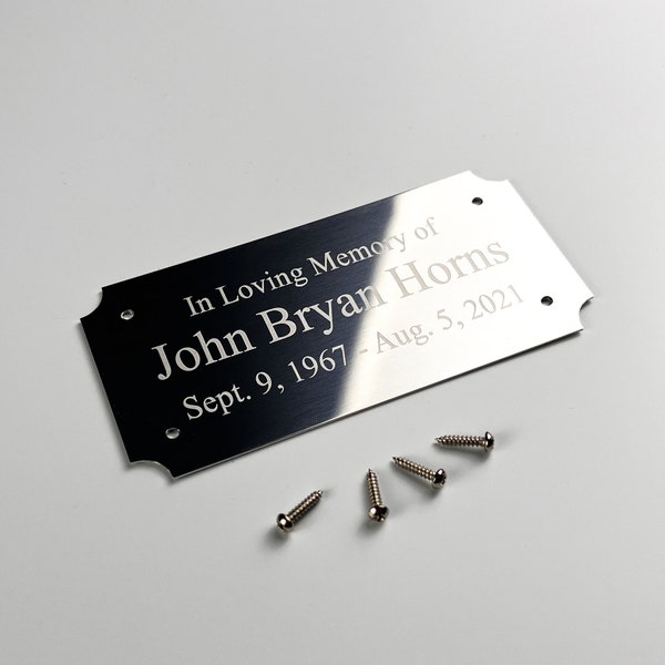 Engraved Plaque - Etsy