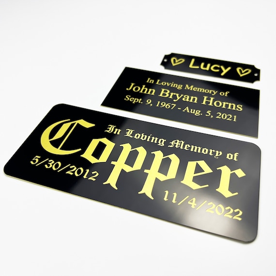 Engraved Metal Plaques Cast Brass Personalized Signs Long Lasting