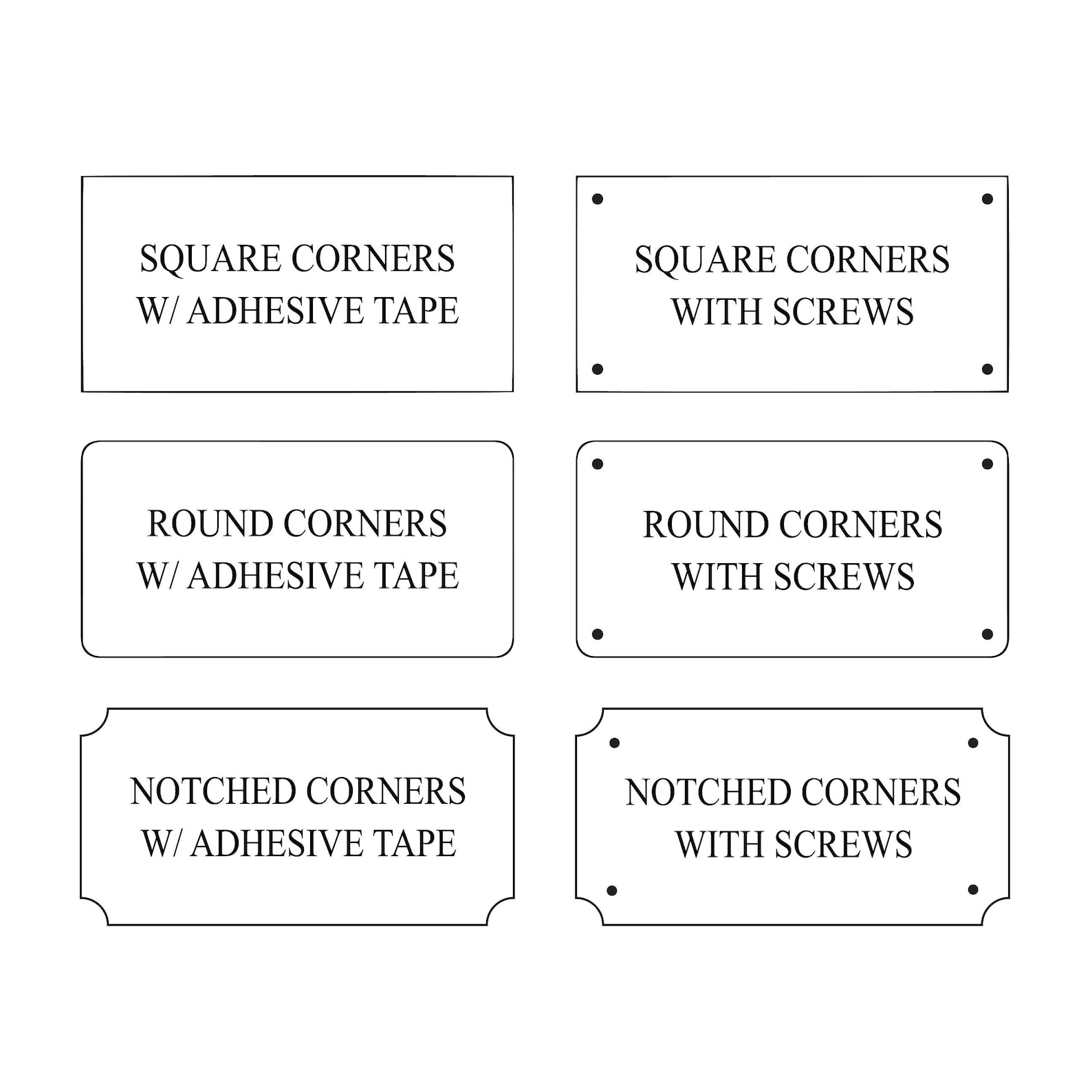 Bright Brass Engraved Plate Engraving Customized Metal Name Plate ...