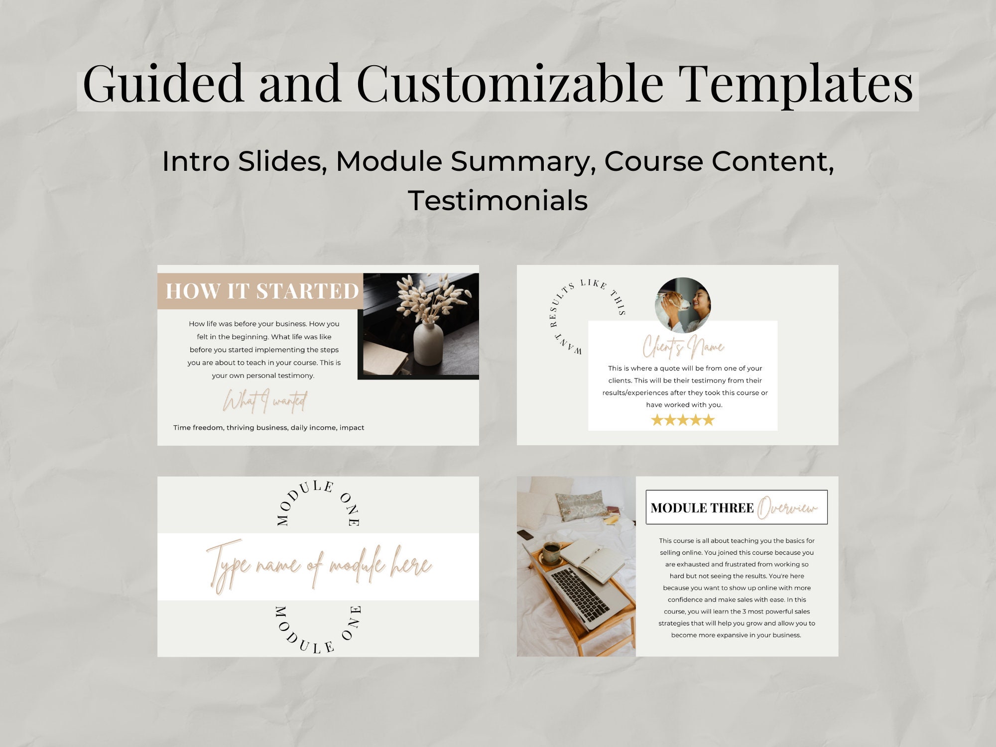 Webinar Course Slide, Online Course Launch, Done for You Course, Course ...