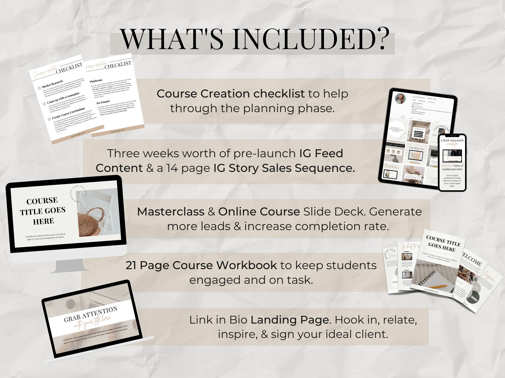 Course Creator Template Bundle, Editable Canva Templates, Webinar ...