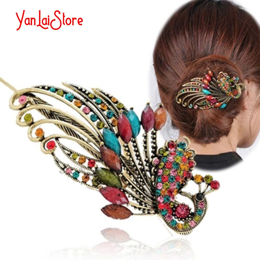 Women Fashion Large Fancy Rhinestones Hair Claw Clips Hair | Etsy