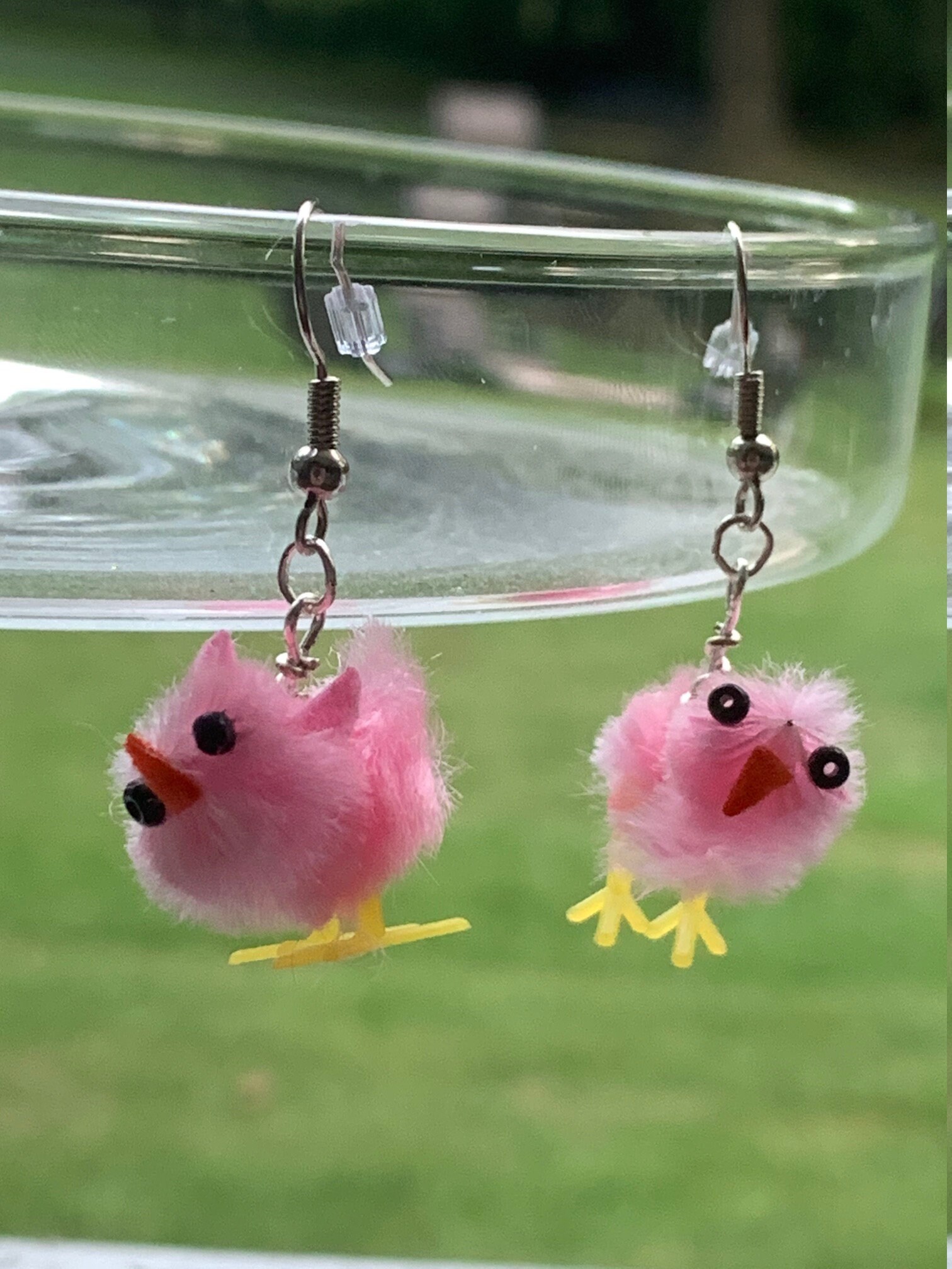 Handmade Easter Chicks Toy Quirky Object Dangle Earrings - Etsy