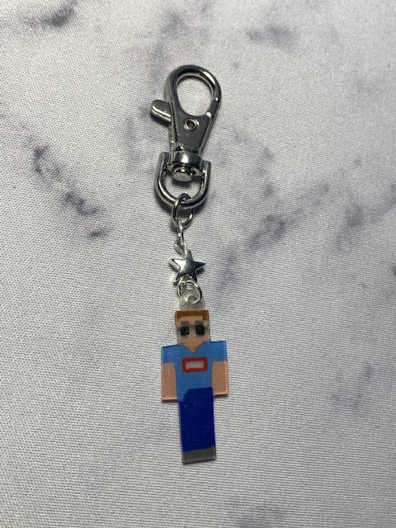 Georgenotfound Dream SMP Minecraft Skin Shrinky Dinks Keychain - Etsy ...