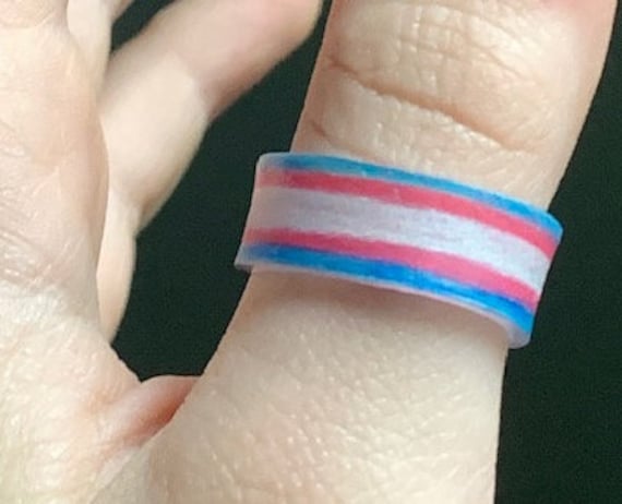 Trans Pride Flagge handgemachte Ring | Etsy