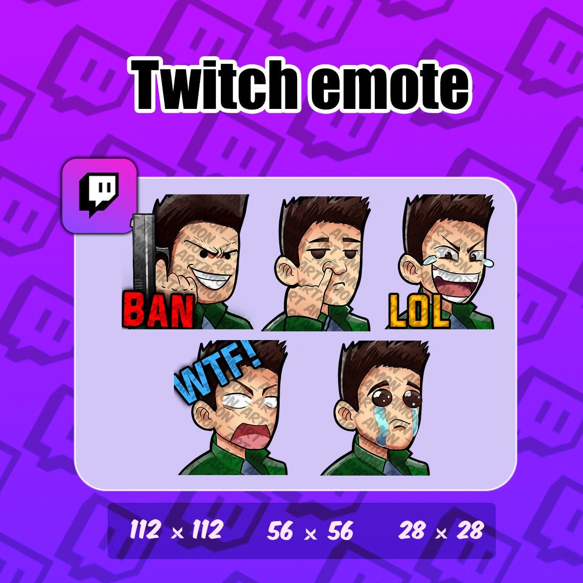5x Twitch emotes / funny emotes for streamer / emoji lol | Etsy