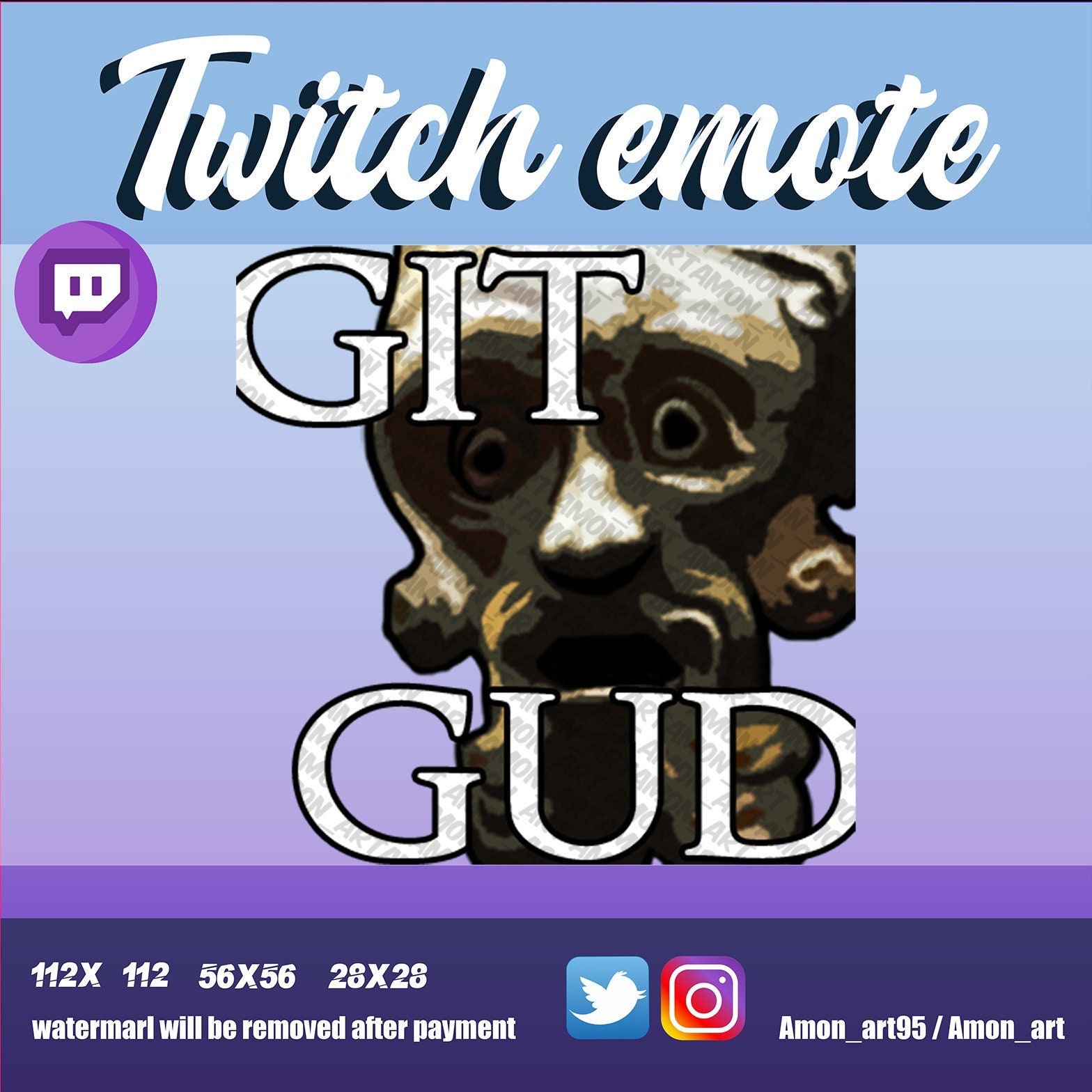 Twitch Emote GIT GUD - Etsy
