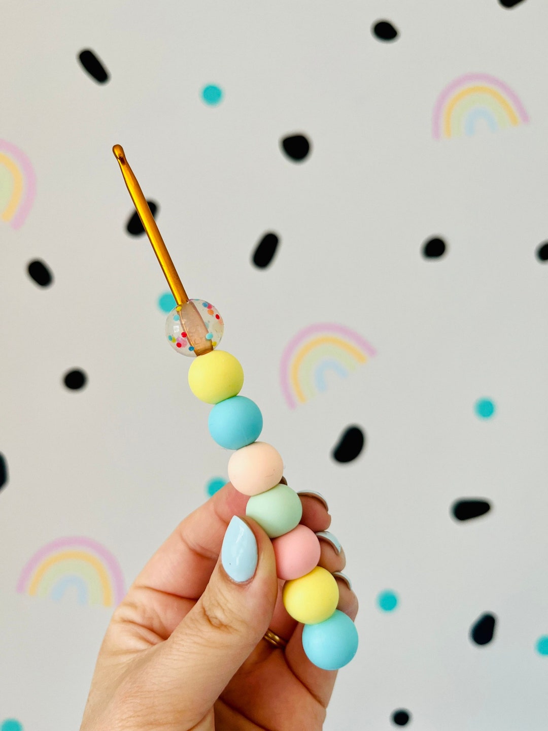 Rainbow Crochet Hook - Etsy