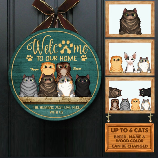 Cat Welcome Sign - Etsy