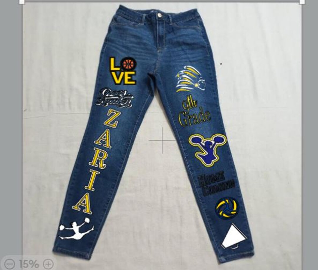 Grad Senior Class of 2025 | Customized Senior Jeans | Senior Jeans ...