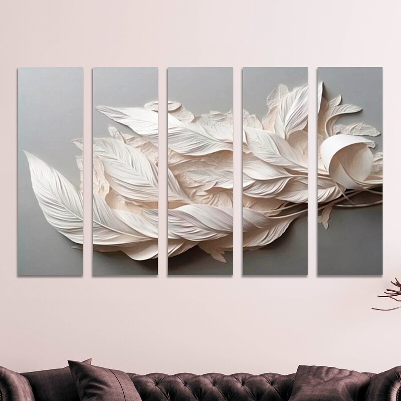 Feather Prints Wall Art - Etsy