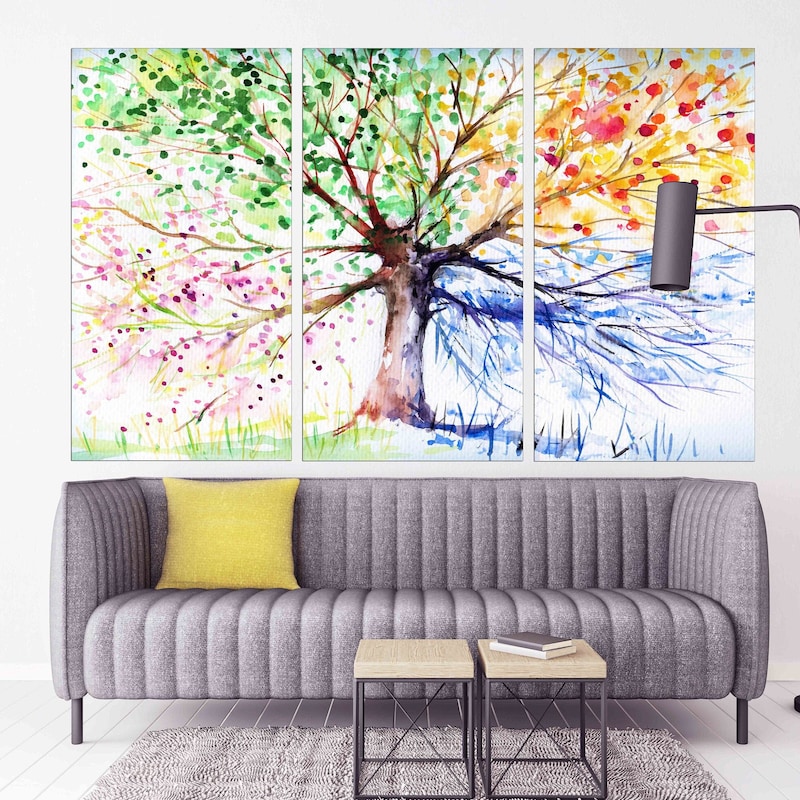 4 Seasons Wall Art - Etsy