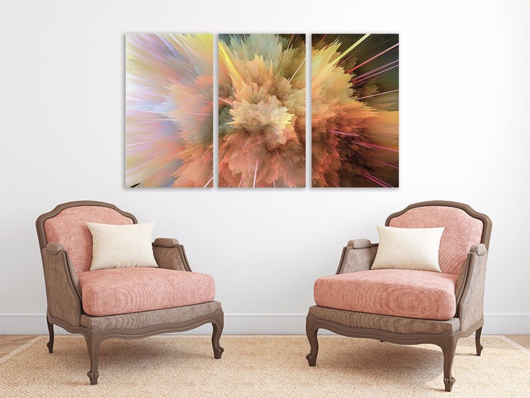 Abstract Canvas Wall Art: Multi-panel Home Decor - Etsy