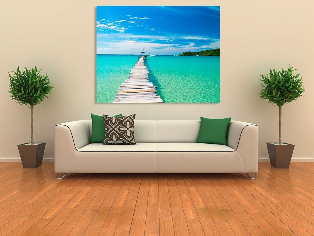 Large Wall Art Sea Wave Poster Print Seascape Nature Wall Decor Coastal ...