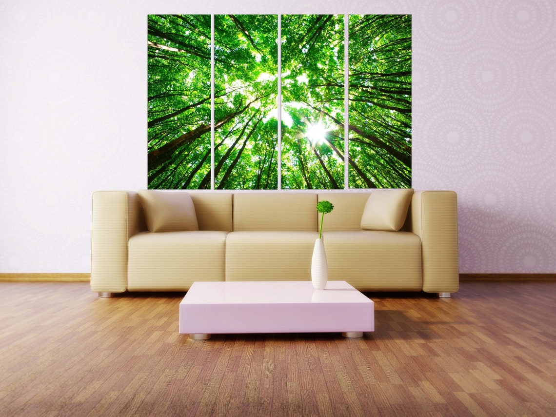 Tree topper wall art Forest wall art Tree Branch Print Home | Etsy