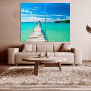 Large Wall Art Sea Wave Poster Print Seascape Nature Wall Decor Coastal ...