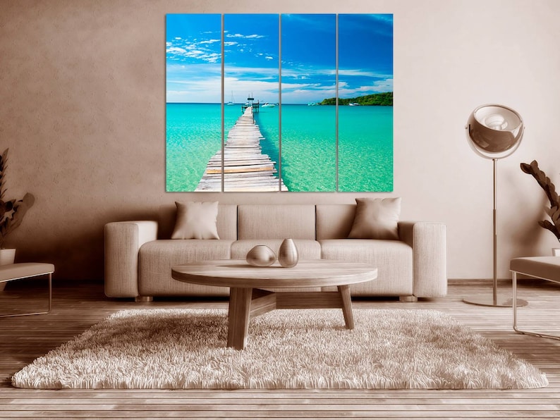 Large Wall Art Sea Wave Poster Print Seascape Nature Wall Decor Coastal ...