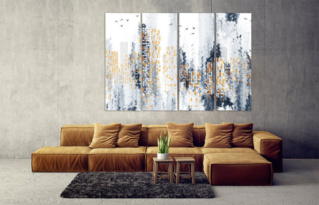 Abstract Wall Art Paintings on Canvas, Abstract Print, Extra Large Wall ...
