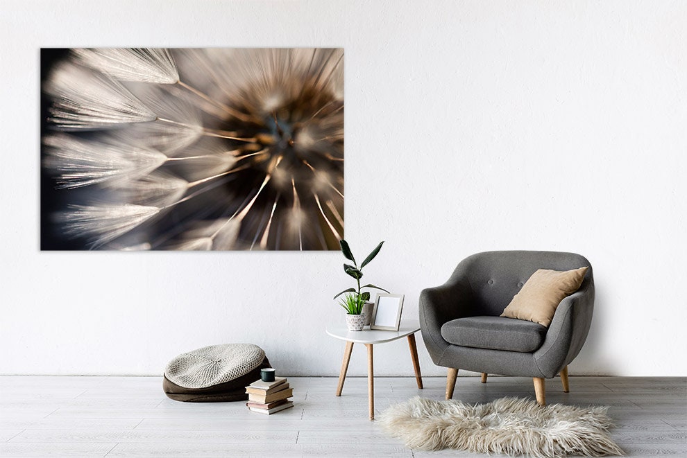 Dandelion Wall Art Flowers Wall Art Paintings on Canvas Home - Etsy