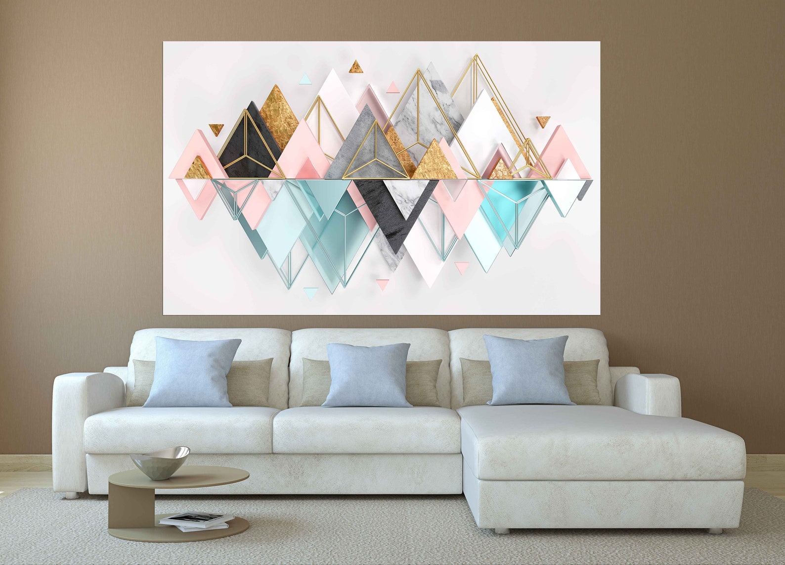 Geometric Wall Art Abstract Wall Art Paintings on Canvas Home - Etsy