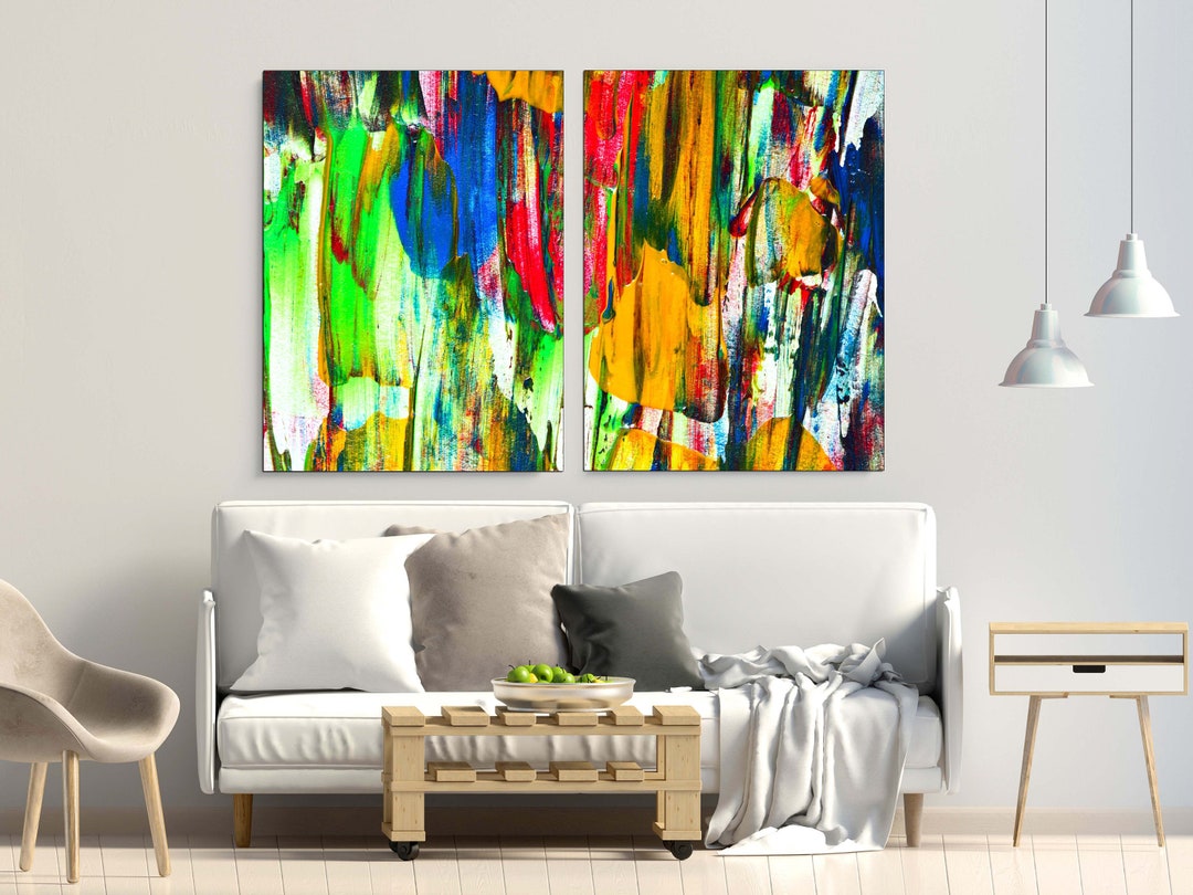 Abstract Wall Art Paintings on Canvas, Home Wall Decor, Abstract Print ...