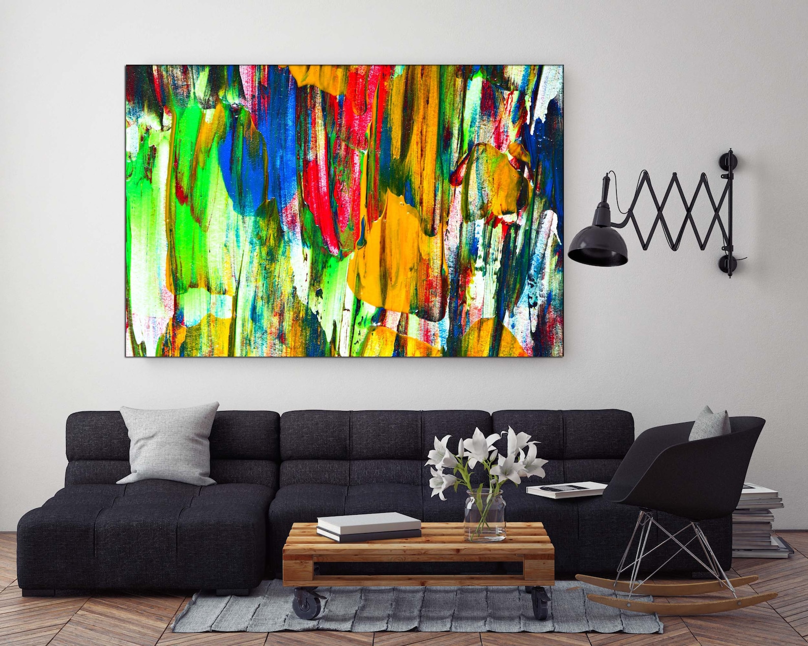 Abstract Wall Art Paintings on Canvas Home Wall Decor | Etsy