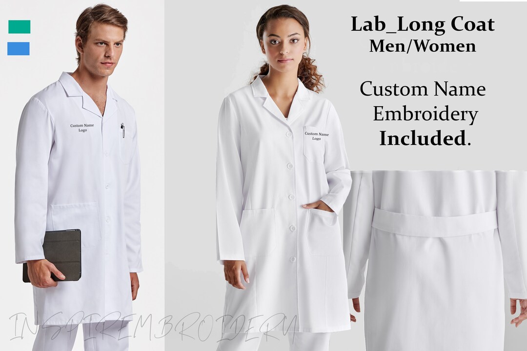 Personalized Embroidered Lab Coat, Custom Lab Coat, Medical Uniforms ...