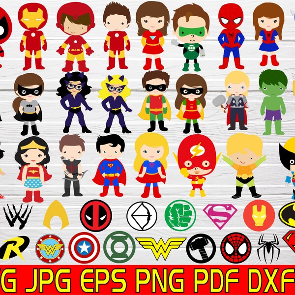 Superhero Logo Svg - Etsy