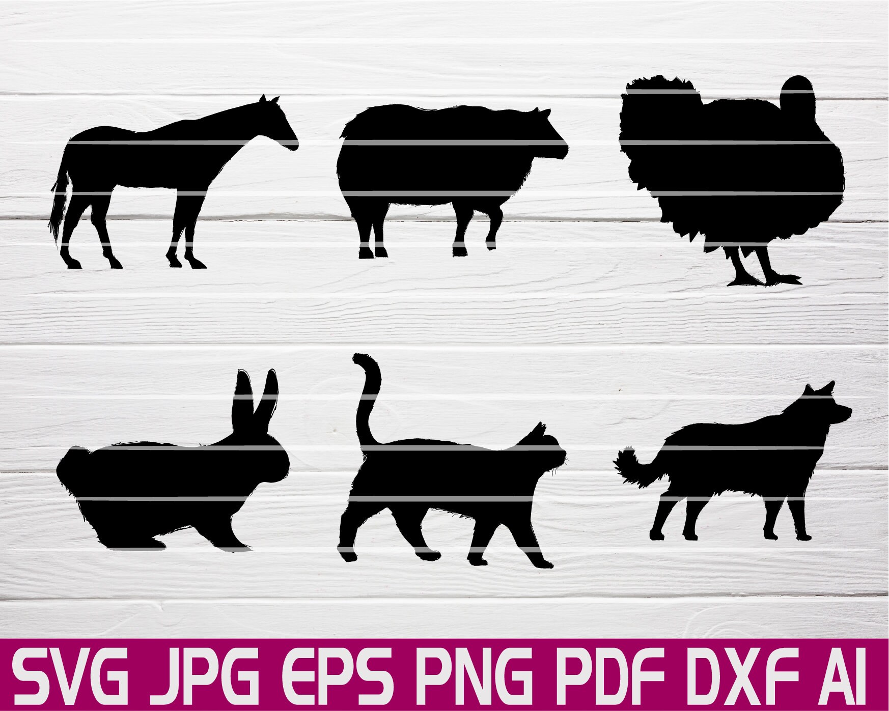 Farm Animals Svg Bundle Farm Svg Farm Animal Svg Farm Life Svg | Etsy ...