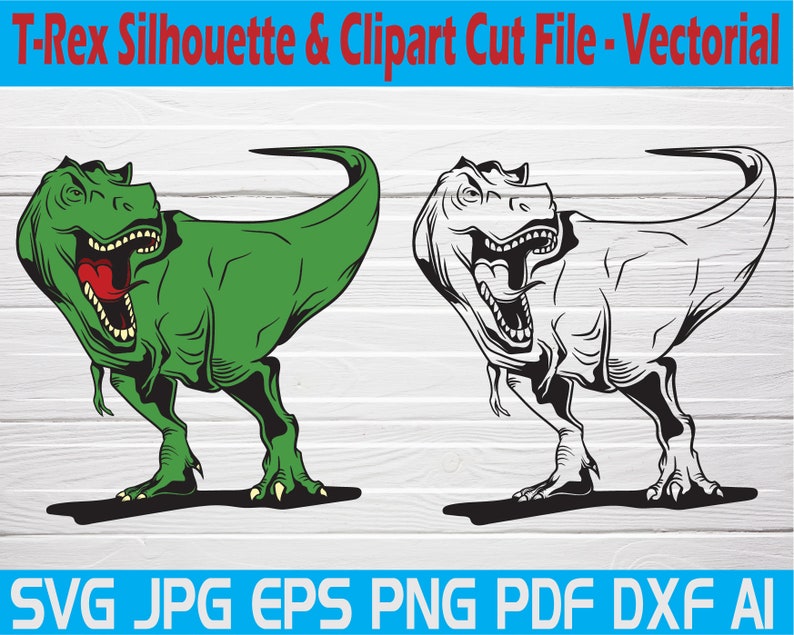 T-rex Svg Cut File T-rex Svg Trex Svg Dinosaur Svg T-rex | Etsy