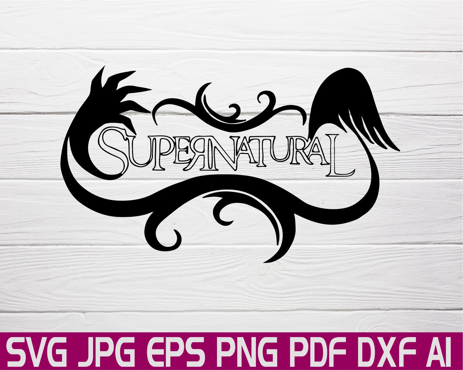 30 Supernatural Svg Supernatural Silhouette Installable Font OTF ...