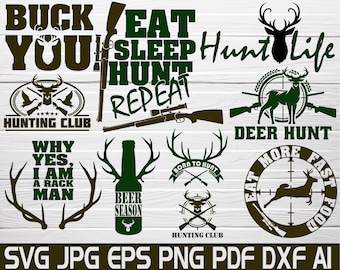 Hunting Silhouette Hunting Design SVG Hunting (Instant Download) - Etsy