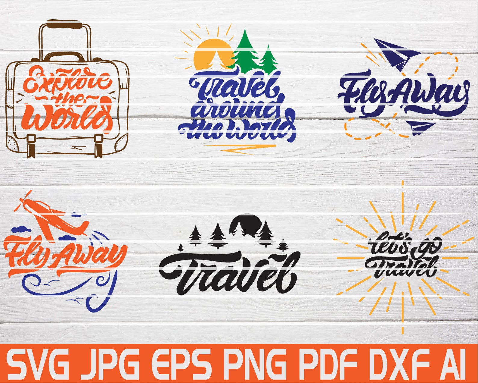 20 Travel Bundle Svg Cut Files Adventure Svg Bundle Travel Svg - Etsy
