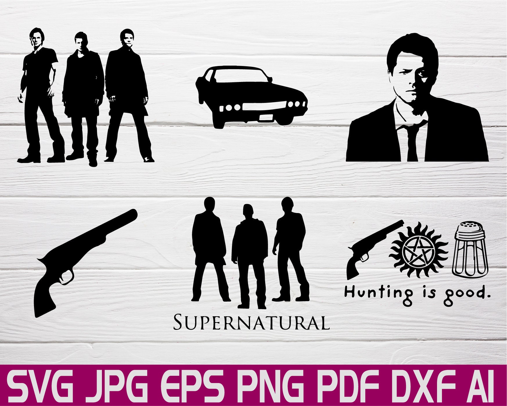 30 Supernatural Svg Supernatural Silhouette Installable Font - Etsy ...