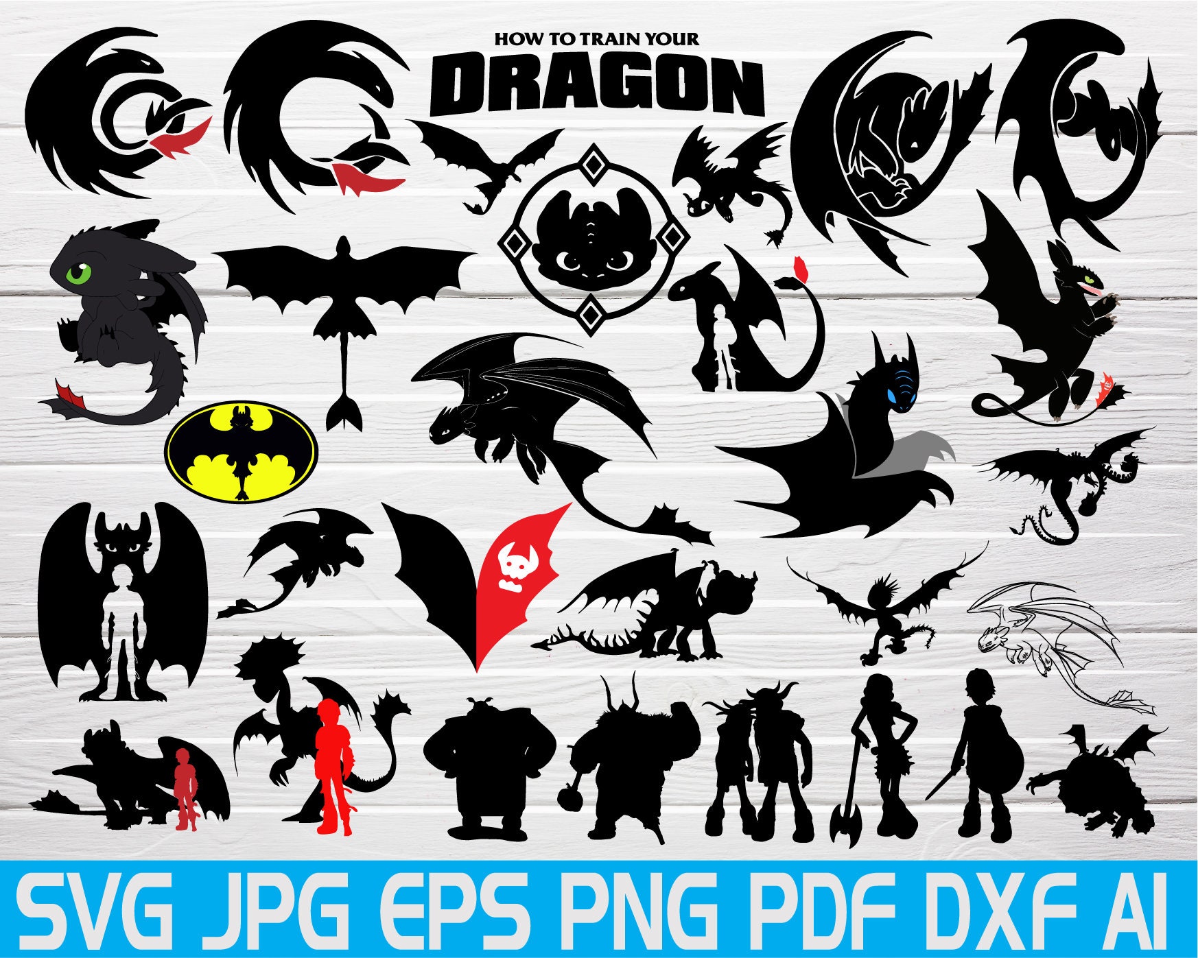 30 How to Train Your Dragon Svg Toothless Svg Dragon Svg - Etsy Australia