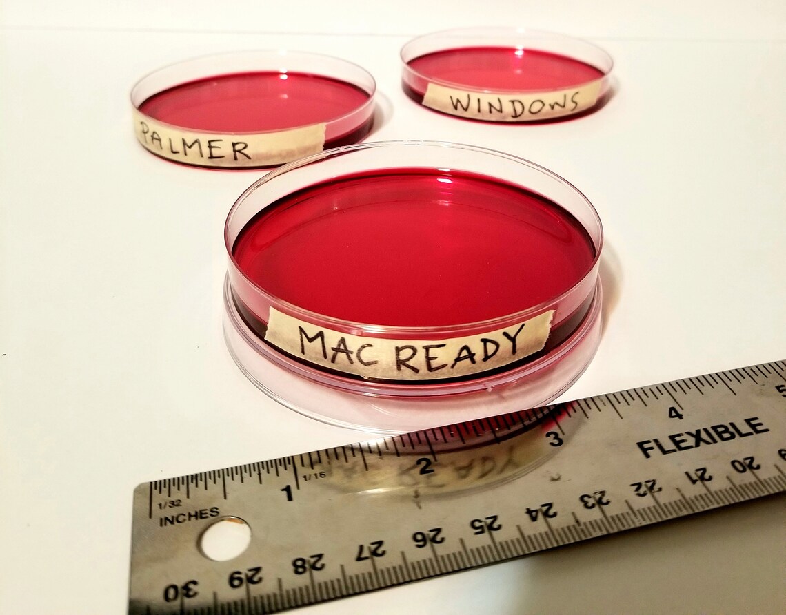 THE THING 1982 Petri Dish Blood Test Prop Replica - Etsy