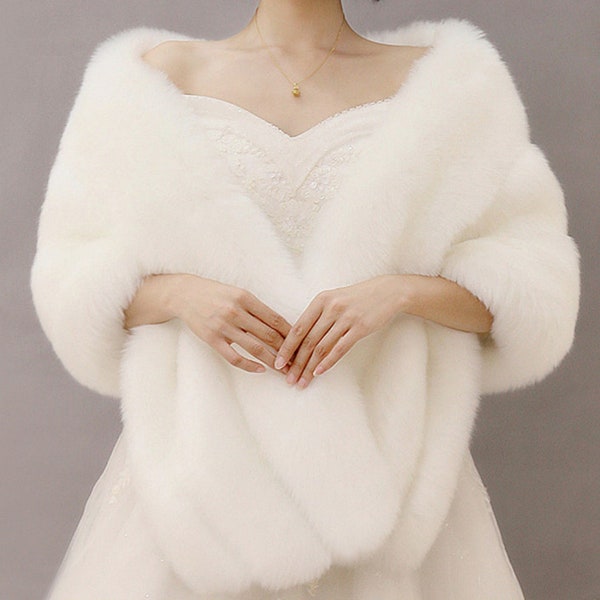 Buy Faux Fur Shawl - Etsy