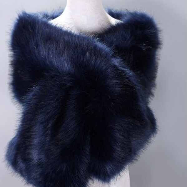 Navy Blue Shawl - Etsy