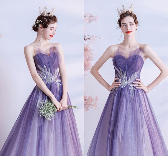 Royal Purple Wedding Dress