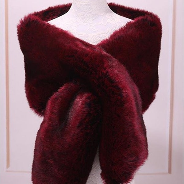 Faux Fur Wrap - Etsy
