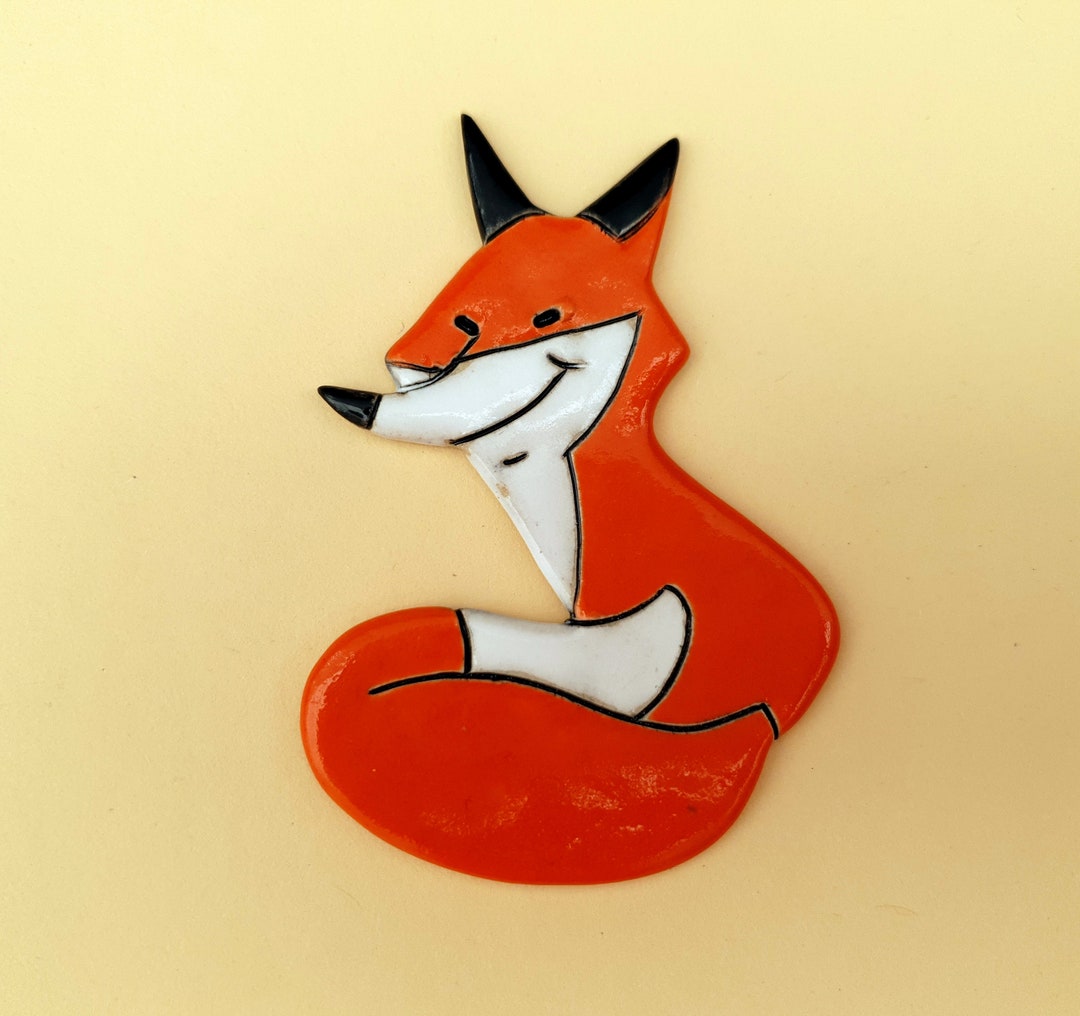 Fridge Magnet, Fox Magnet, Animal Magnet, Home Decor, Kitchen ...