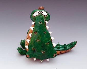 Ceramic Alligator Pottery - Etsy
