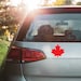 Canada Flag Vinyl Decal – Waterproof Maple Leaf Sticker for Cars ...