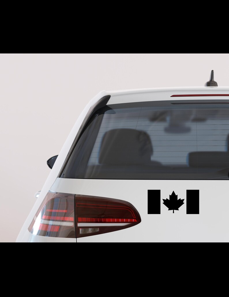 Canada Flag Vinyl Decal: Weatherproof Maple Leaf Sticker - Etsy