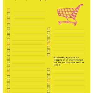 Retro Grocery List Template Printable, Humour Shopping List, Grocery ...