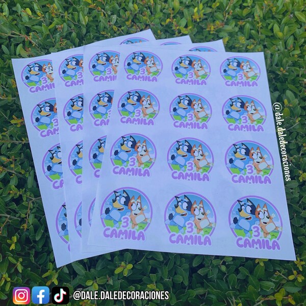 Bluey Stickers - Etsy
