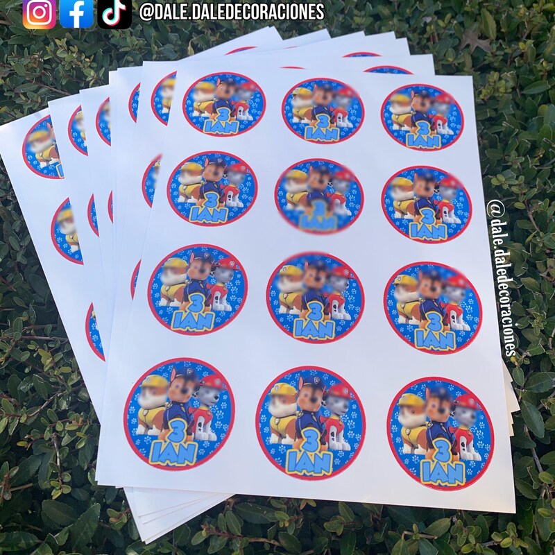 Paw Patrol Stickers - Etsy